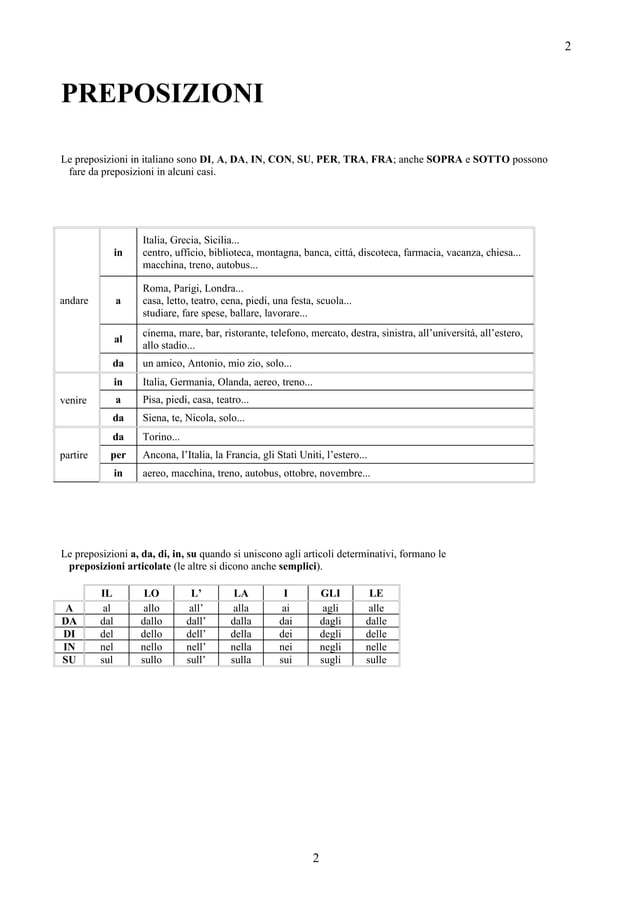 Grammatica italiana - gramática italiana | PDF