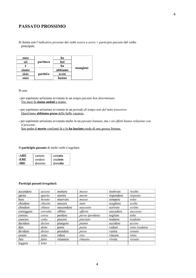 Grammatica italiana - gramática italiana | PDF