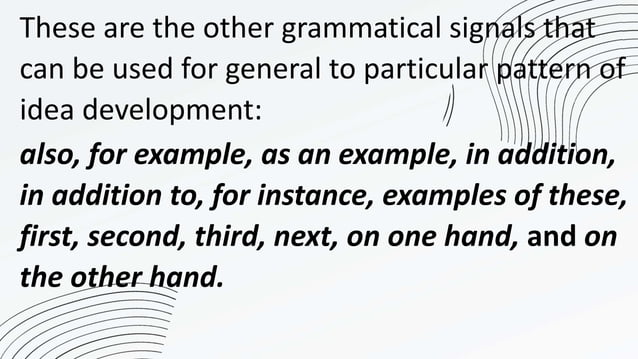 Grammatical Signals in English 8 1.pptx | Geography | Science
