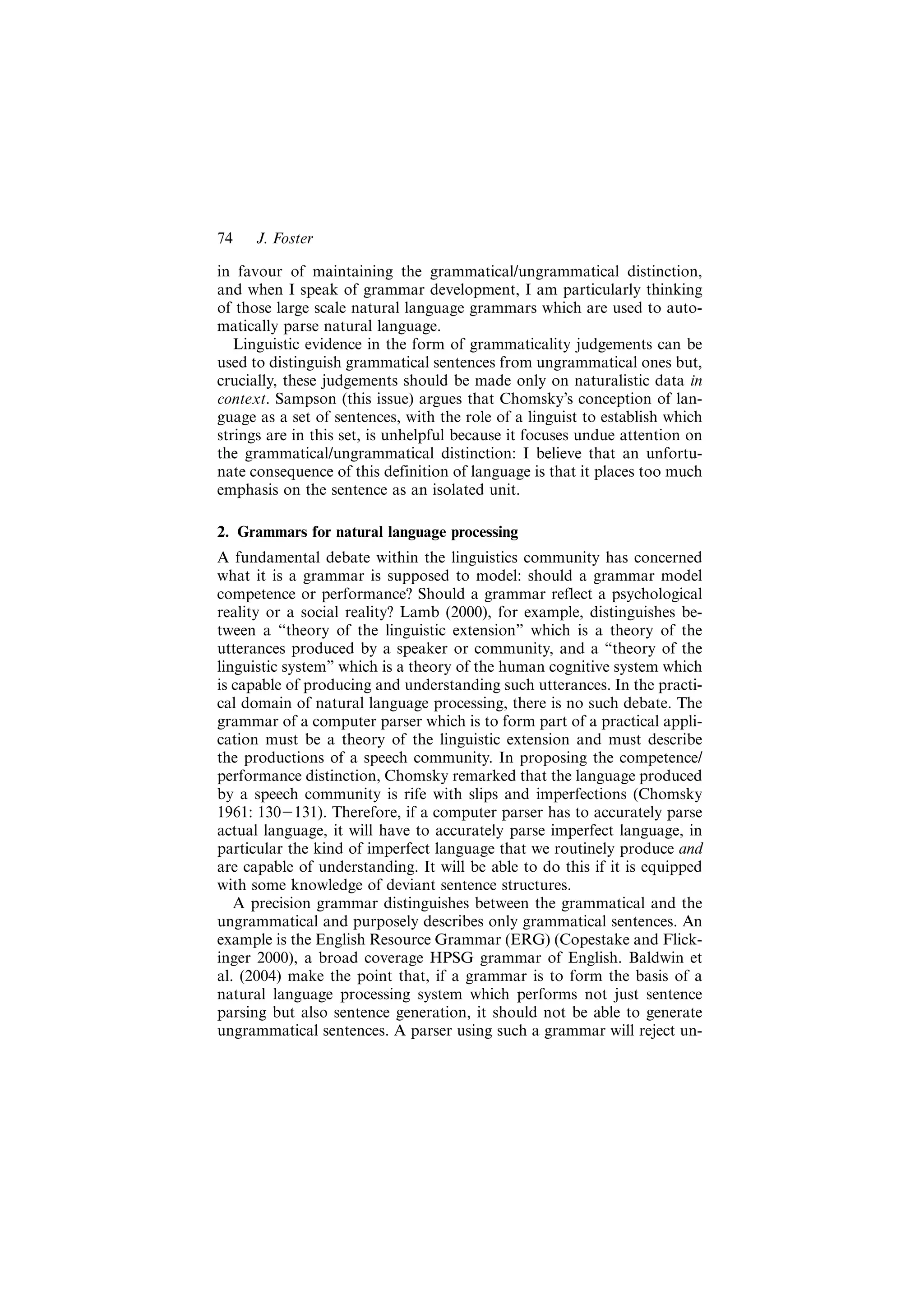 Grammatical and Ungrammatical Sentences.pdf | Technology & Computing