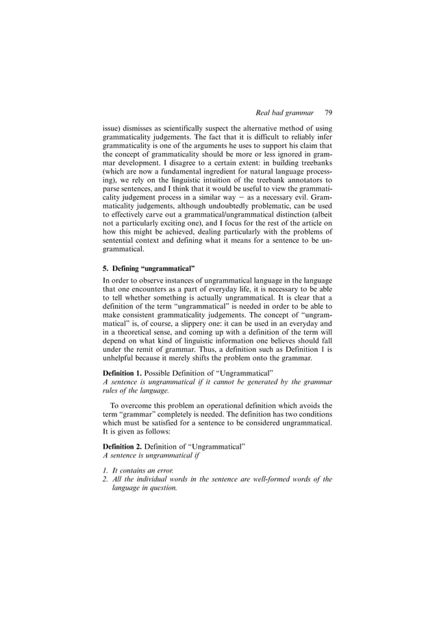 Grammatical and Ungrammatical Sentences.pdf | Technology & Computing