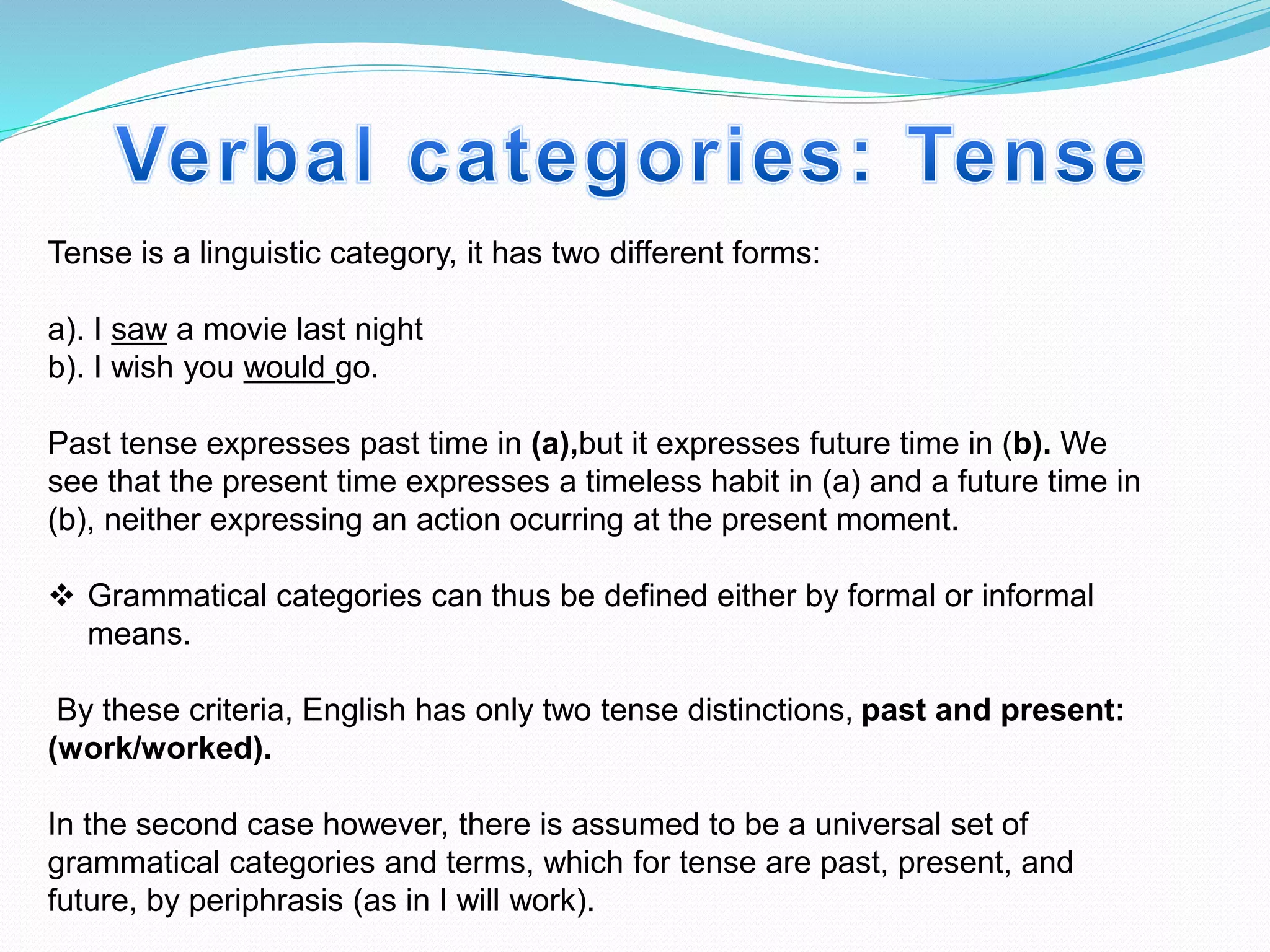 Grammatical categories and word classes | PPTX