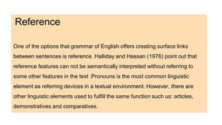 Grammatical cohesion . | PDF
