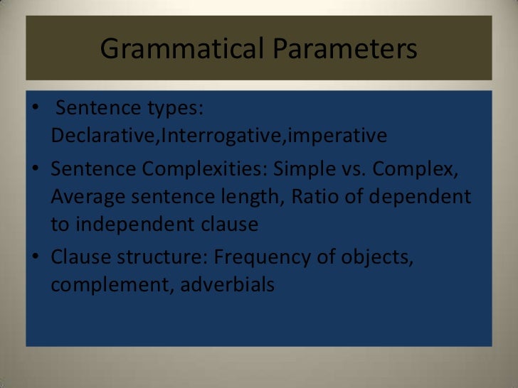 Grammatical features in " I have a Dream"