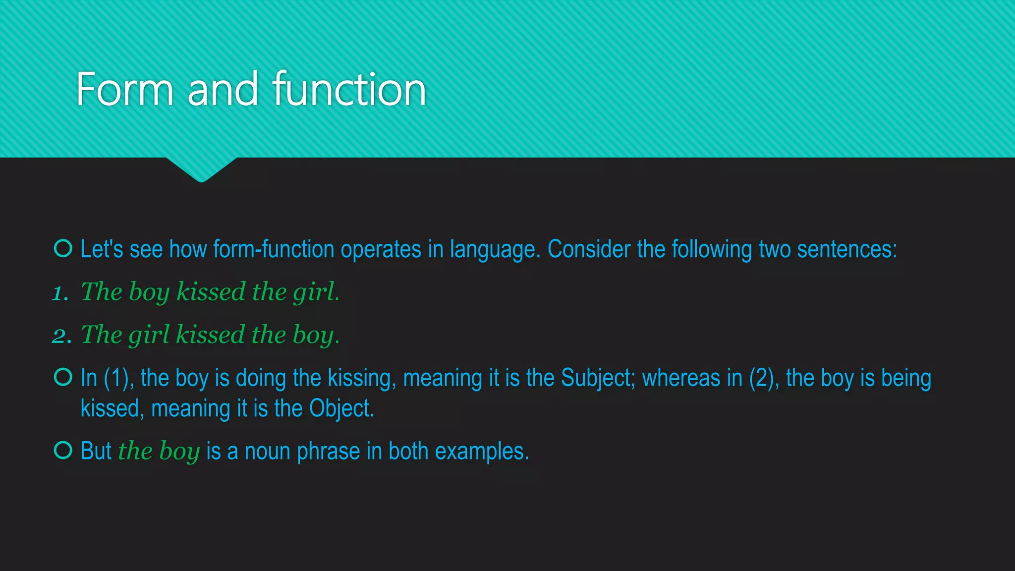 Grammatical form and grammatical function | PPSX