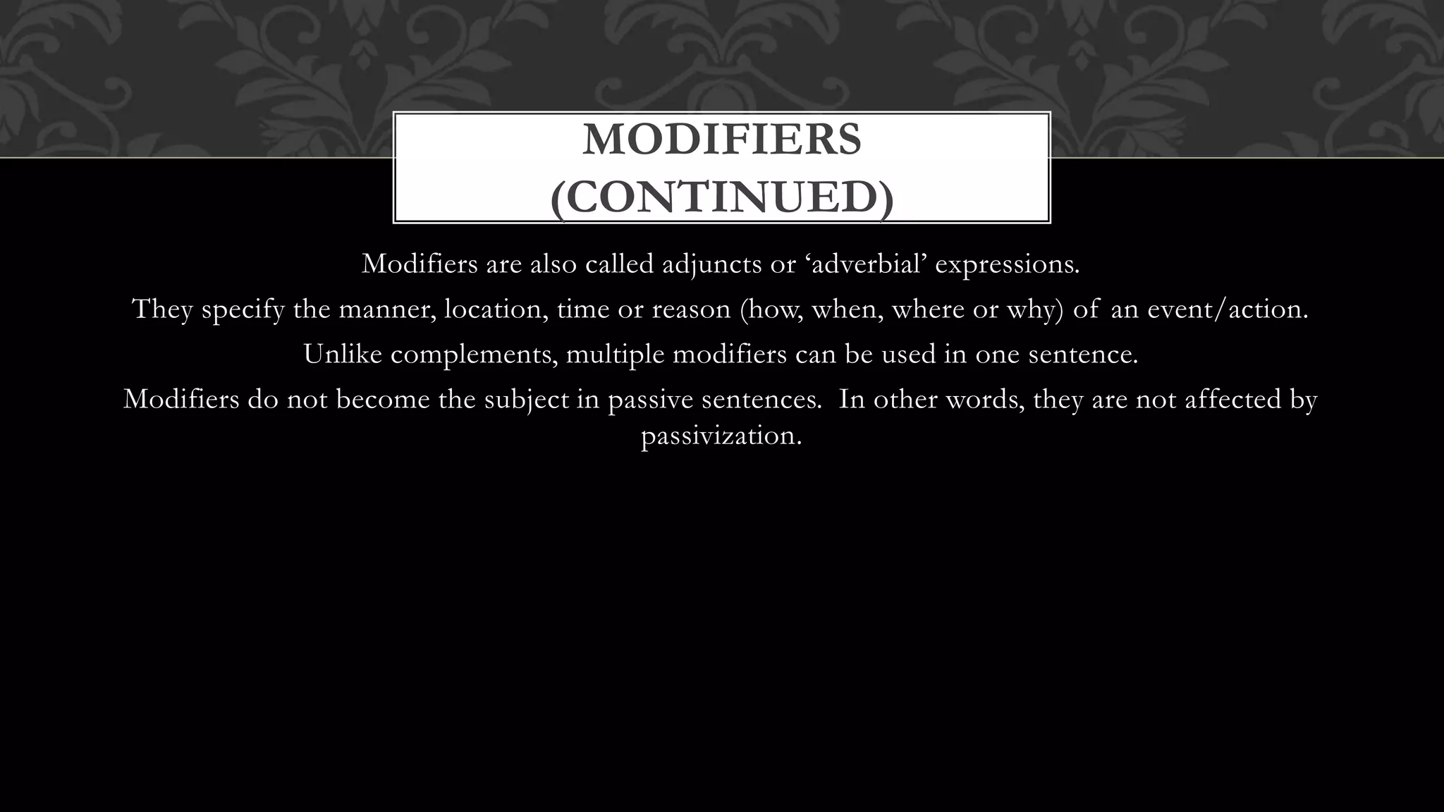 Grammatical functions | PPTX