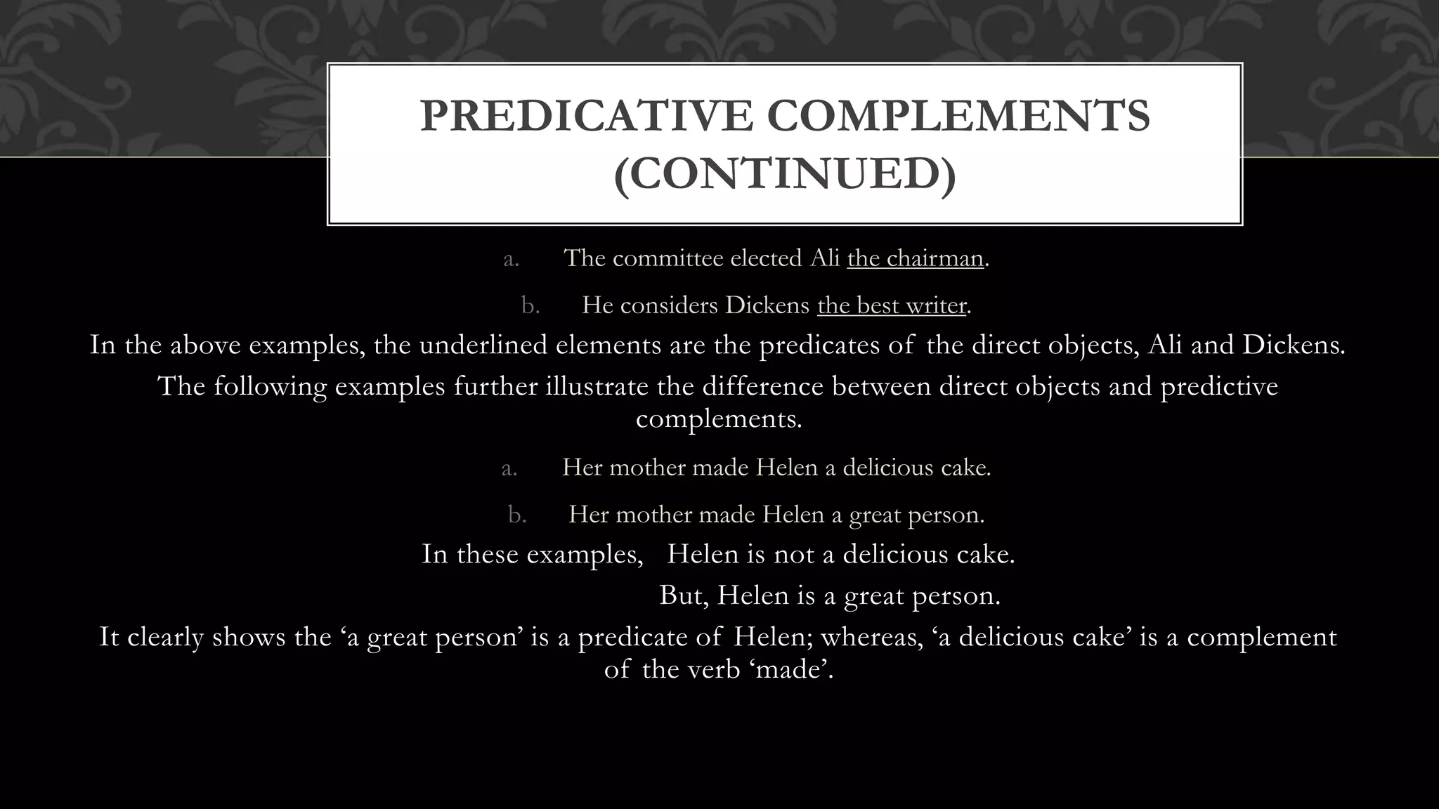 Grammatical functions | PPTX