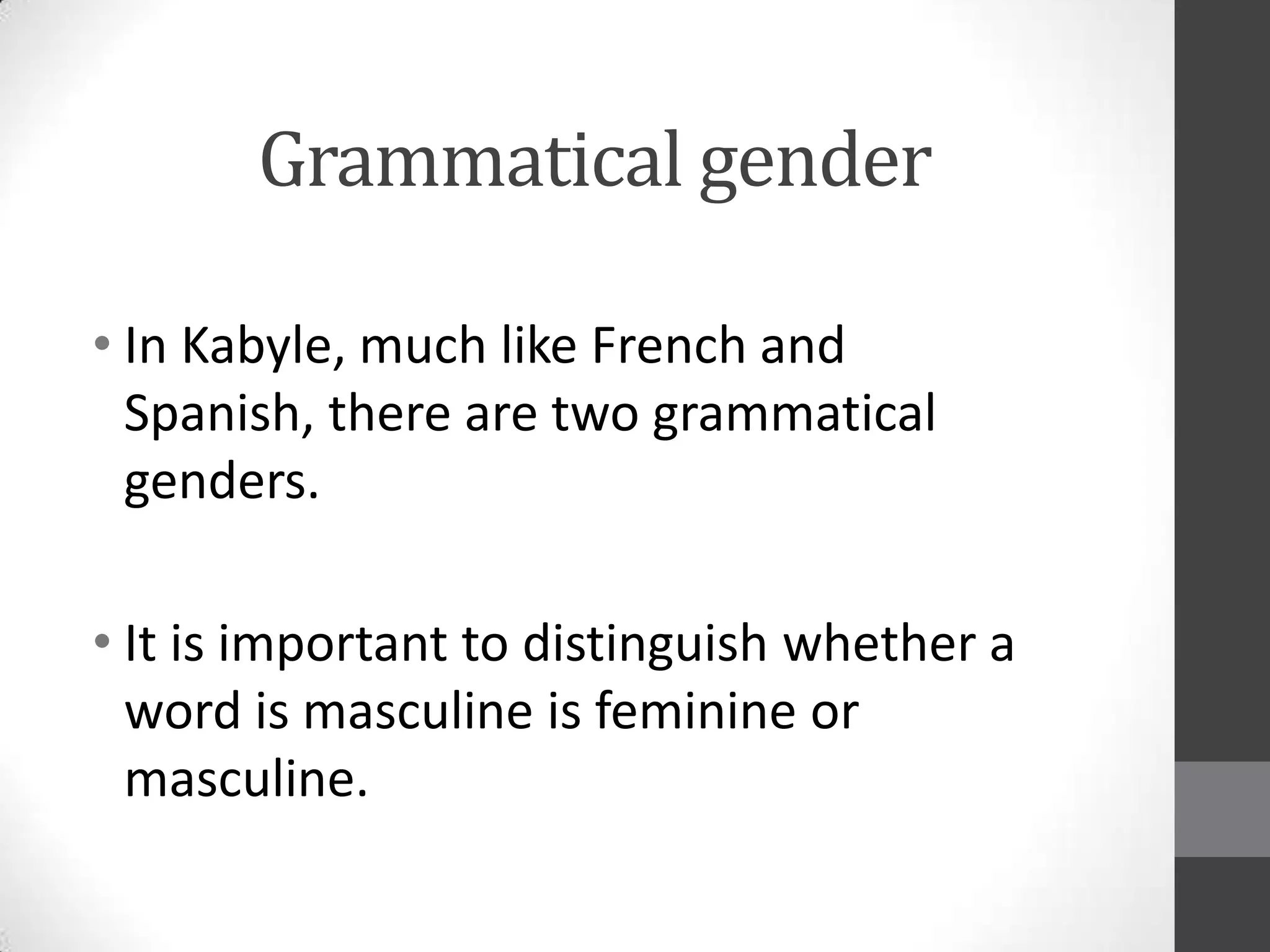 Grammatical gender | PPTX