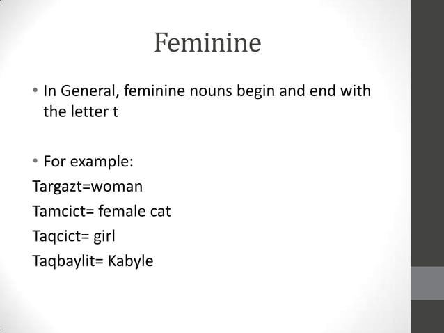 Grammatical gender | PPTX
