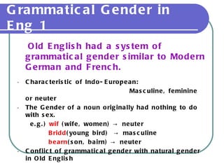 Grammatical gender | PPT