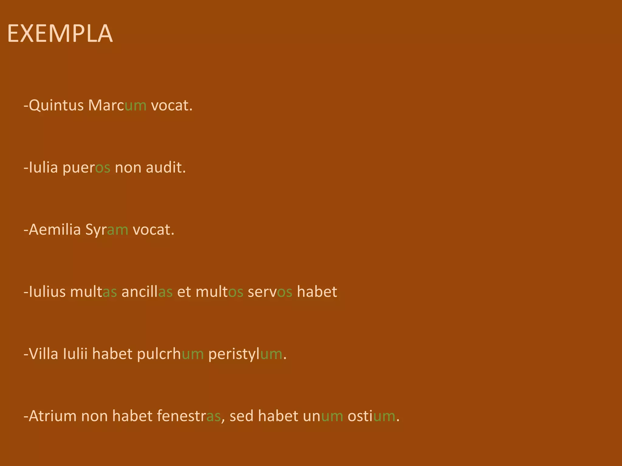 Grammatica lingua latina | PPTX