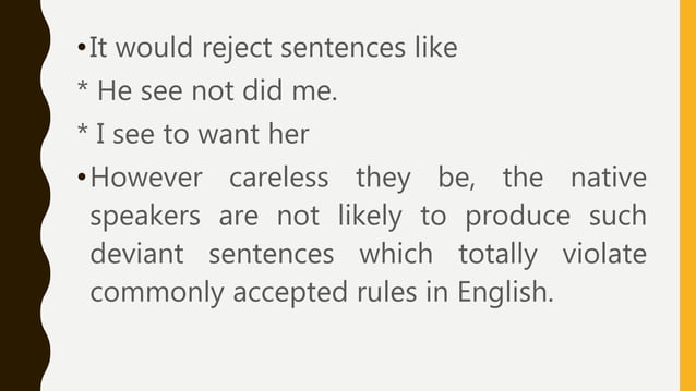 Grammaticality & Acceptability | PPTX | Drama | Genres