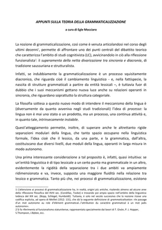 Grammaticalizzazione | RTF | Science