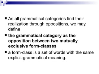 Grammatical meaning | PPT