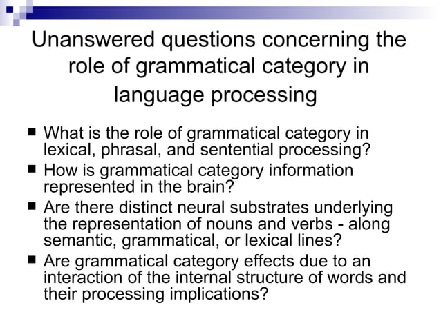 Grammatical meaning | PPT