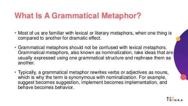 How To Use Grammatical Metaphor In Academic Writing? | PPTX