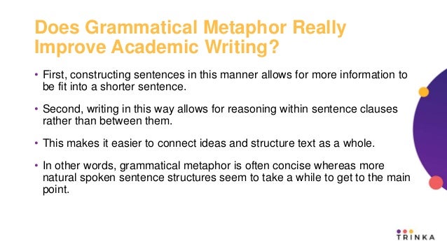How To Use Grammatical Metaphor In Academic Writing? | PPTX