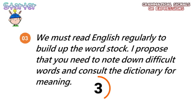 Appropriate grammatical signals or expressions | PPTX