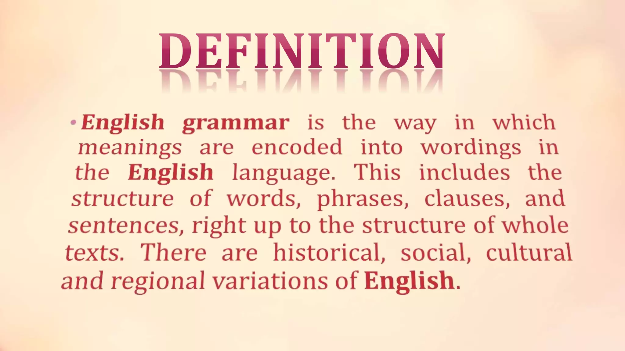 ENGLISH GRAMMAR | PPTX