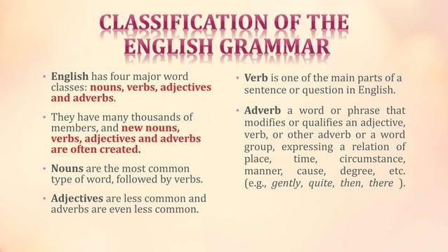 ENGLISH GRAMMAR | PPTX