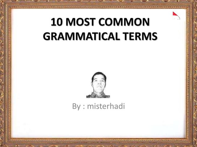 Grammatical terms | PPTX