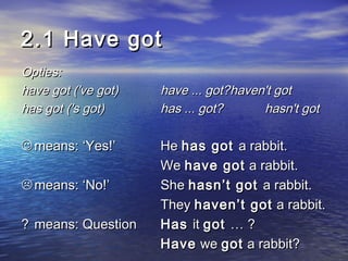 Grammatica unit 2 klas 1 | PPT