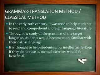 Grammer Translation Method | PPT