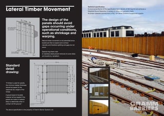 Timber Reflective Noise Barriers specification- Acoustic Fencing | PDF