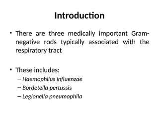 Gram Negative Bacillus Associated with Respiratory Tract.pptx