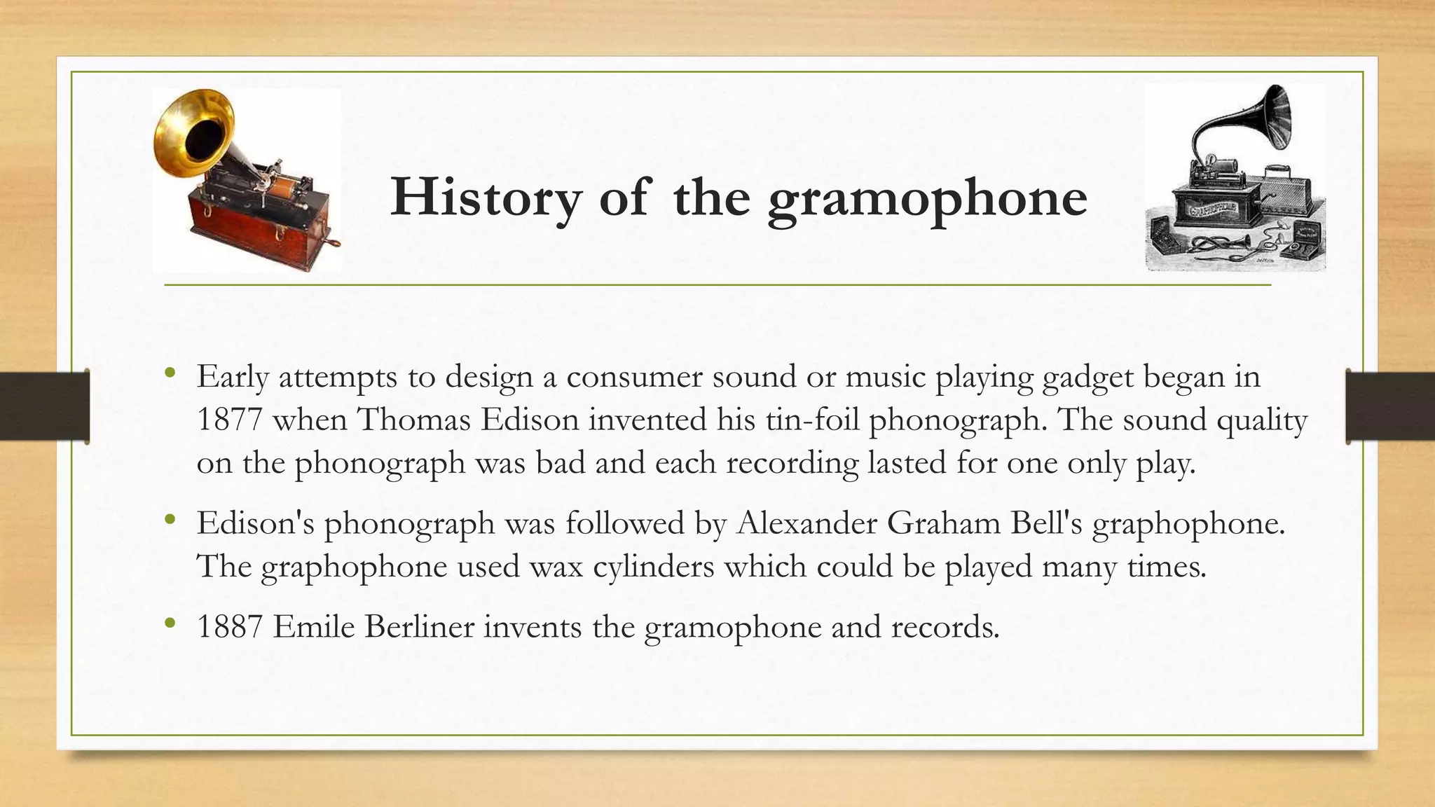 Gramophone - by Daniel | PPTX