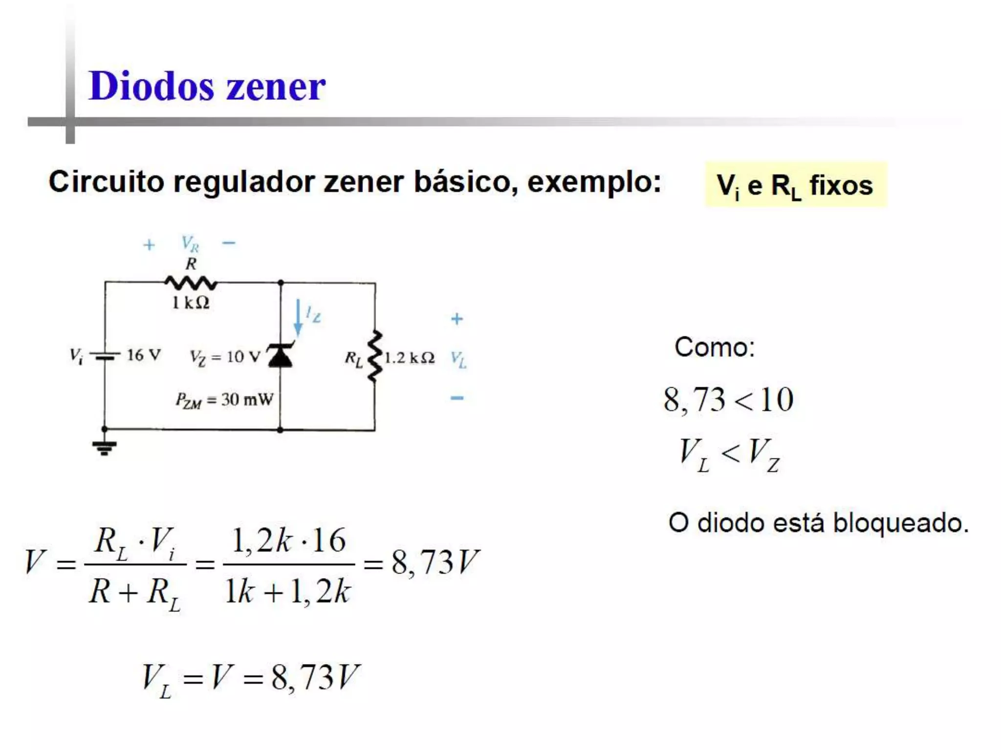 Circuitos com Diodos: Grampeador ceifador zener | PPS