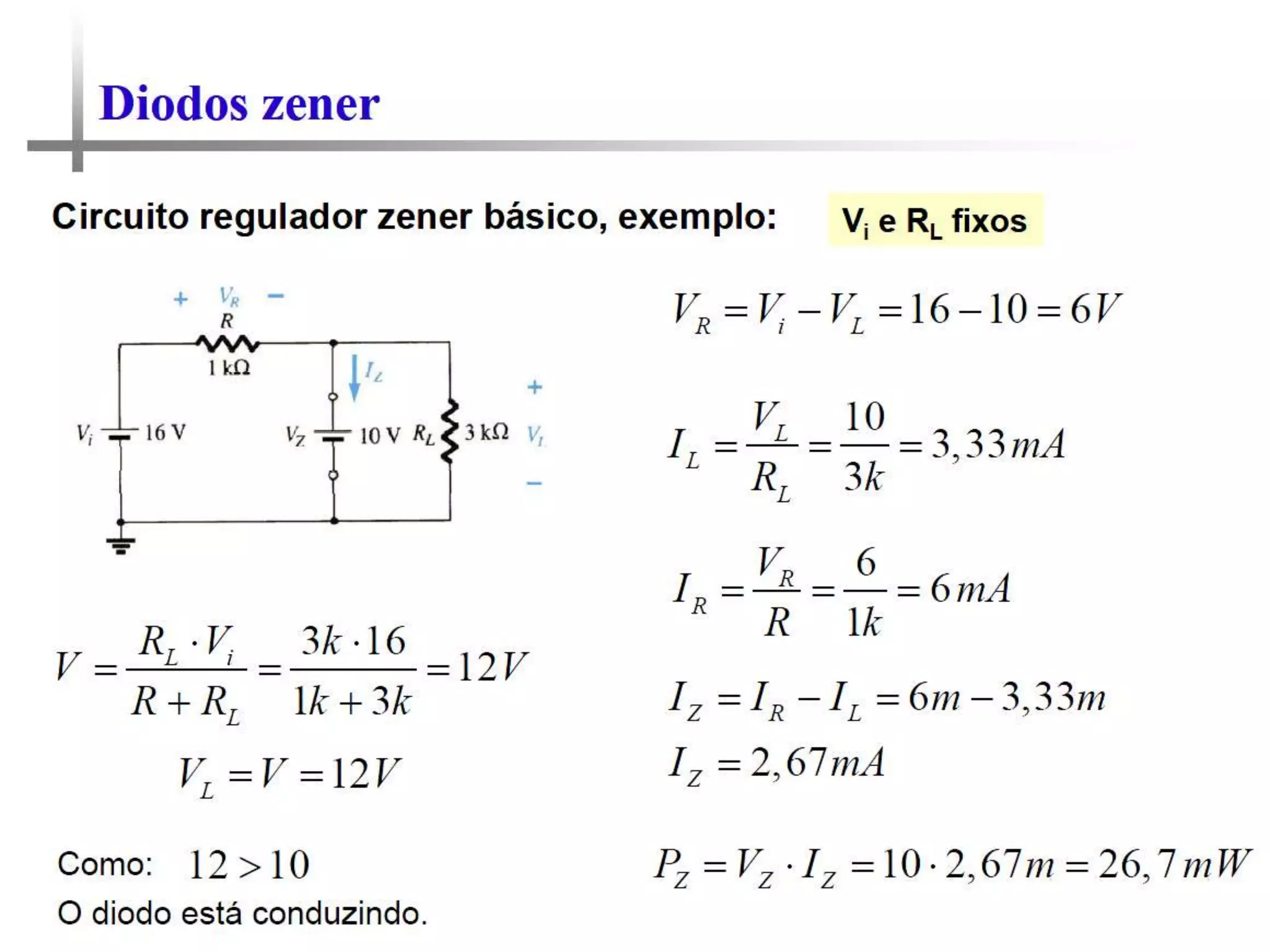 Circuitos com Diodos: Grampeador ceifador zener | PPS