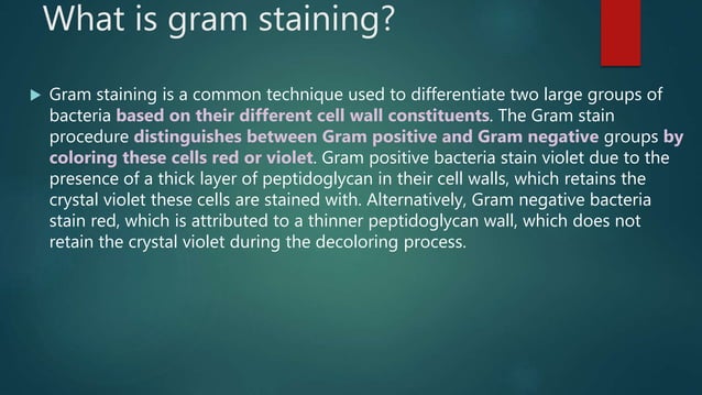 Gram positive and gram negative bacteria | PPTX