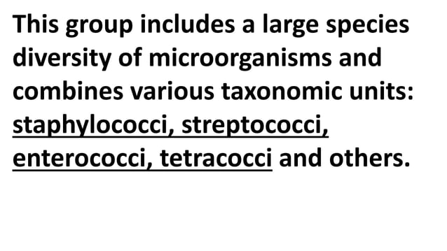 Gram positive cocci | PPTX | Chemistry | Science