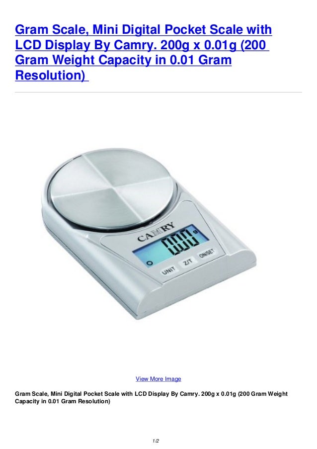 Gram scale mini digital pocket scale with lcd display by camry. 200g x ...