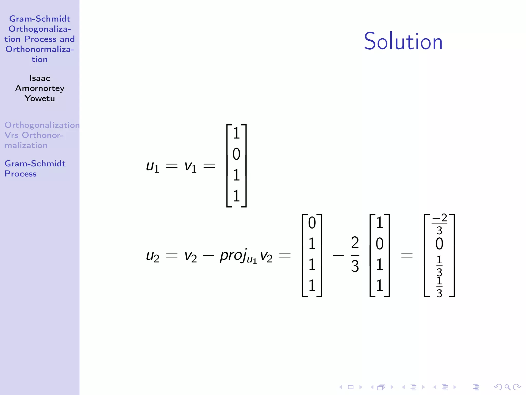 Gram schmidt orthogonalization | Orthonormal Process | PDF