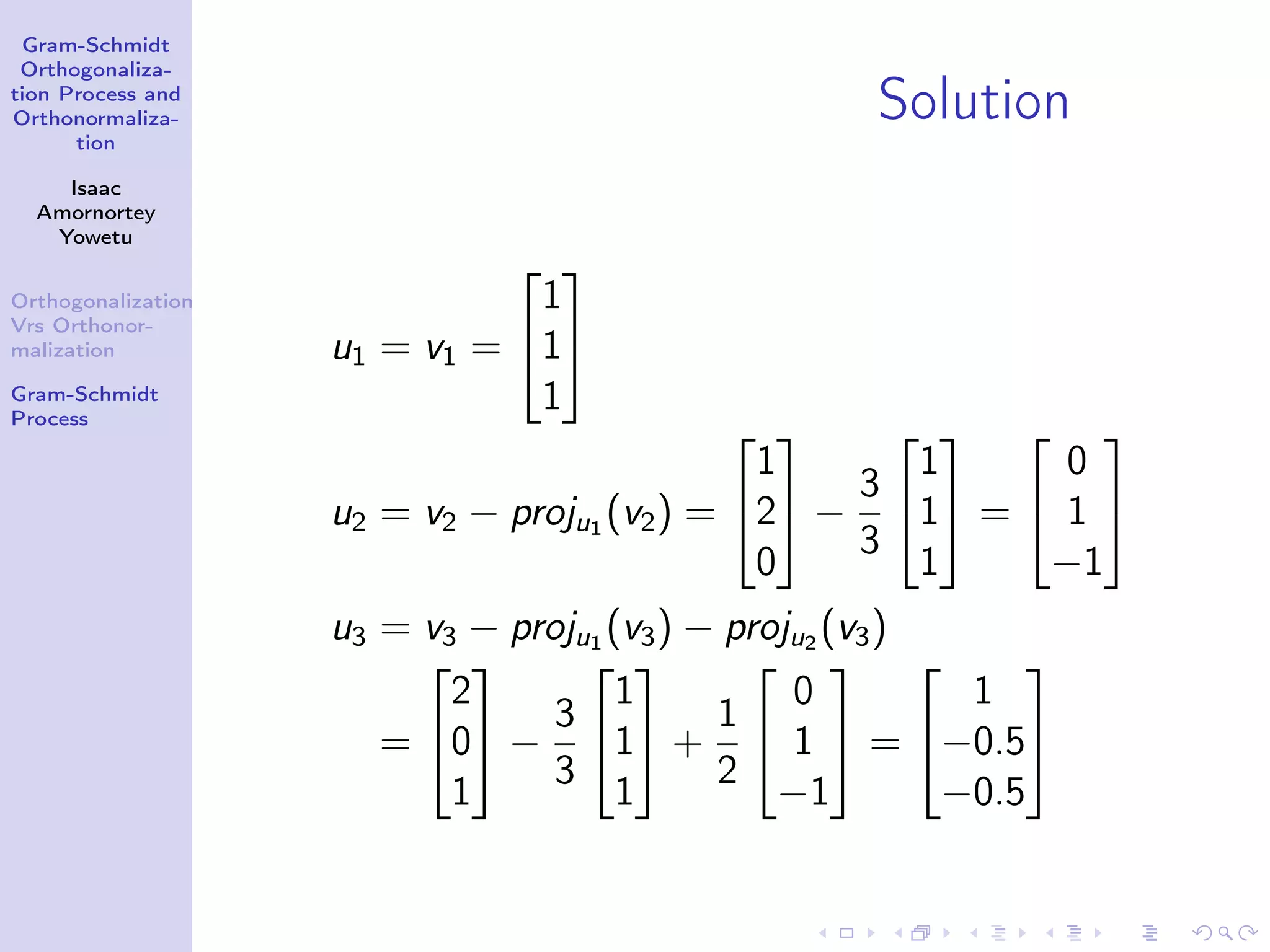 Gram schmidt orthogonalization | Orthonormal Process | PDF