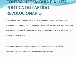 Gramsci historia e hegemonia | PPTX