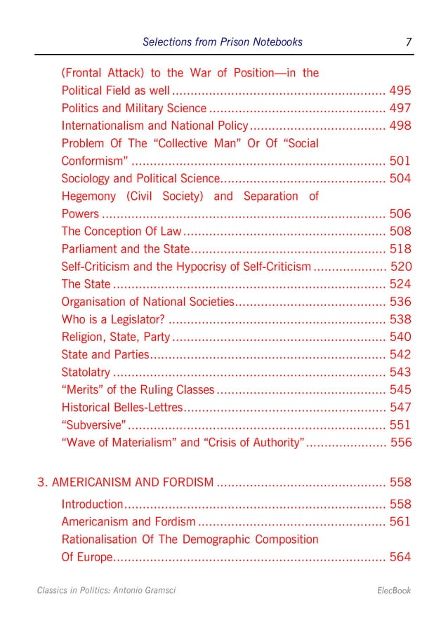 Gramsci prison notebooks vol1 | PDF