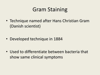 Grams staining and yoghurt making | PPTX