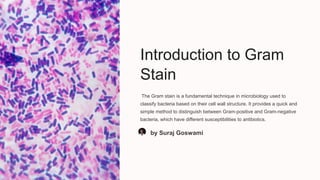Gram Stain introduction, principle, Procedure | PPTX