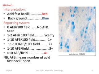 gram stain and Acid fast bacteria experimental guide | PDF