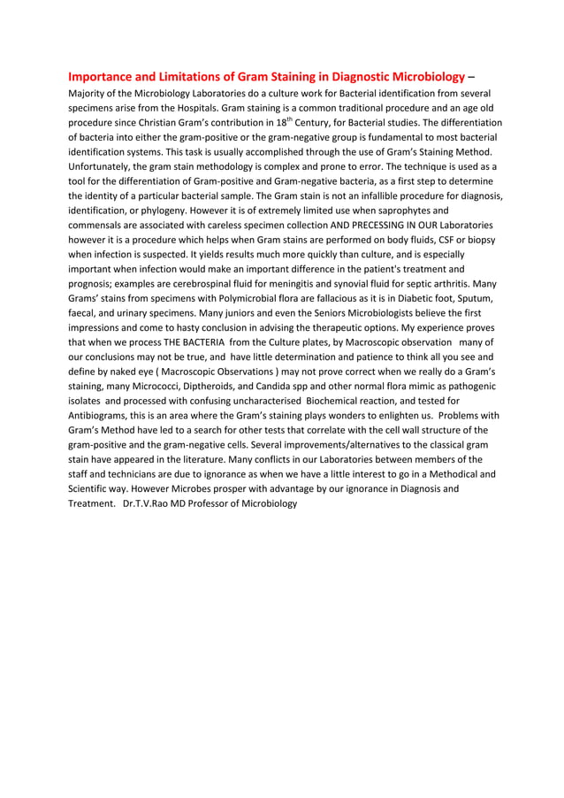 Gram staining | PDF
