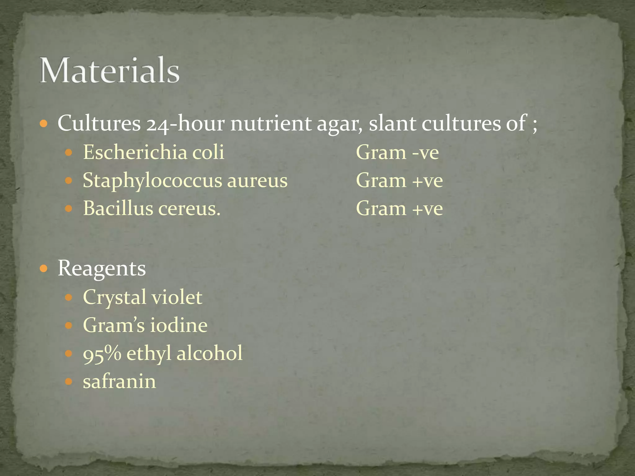 Gram staining Principle, Procedure, Reagents required for Gram Staining ...