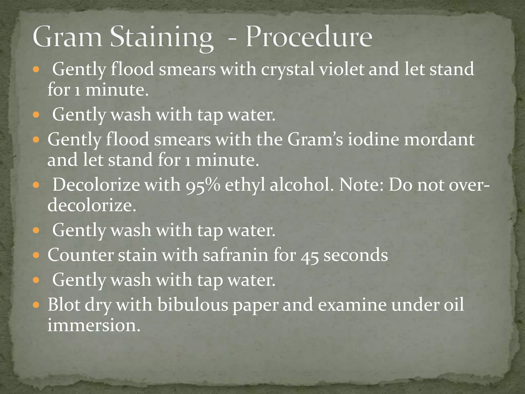 Gram staining Principle, Procedure, Reagents required for Gram Staining ...
