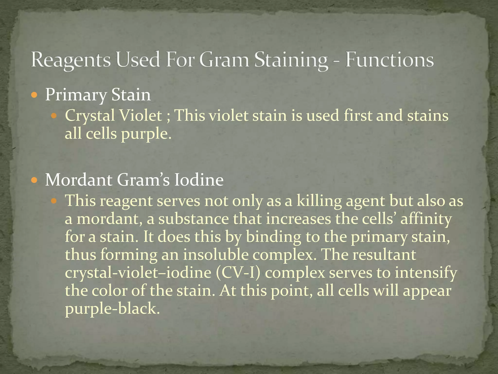 Gram staining Principle, Procedure, Reagents required for Gram Staining ...
