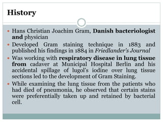 Gram staining | PPTX | Chemistry | Science