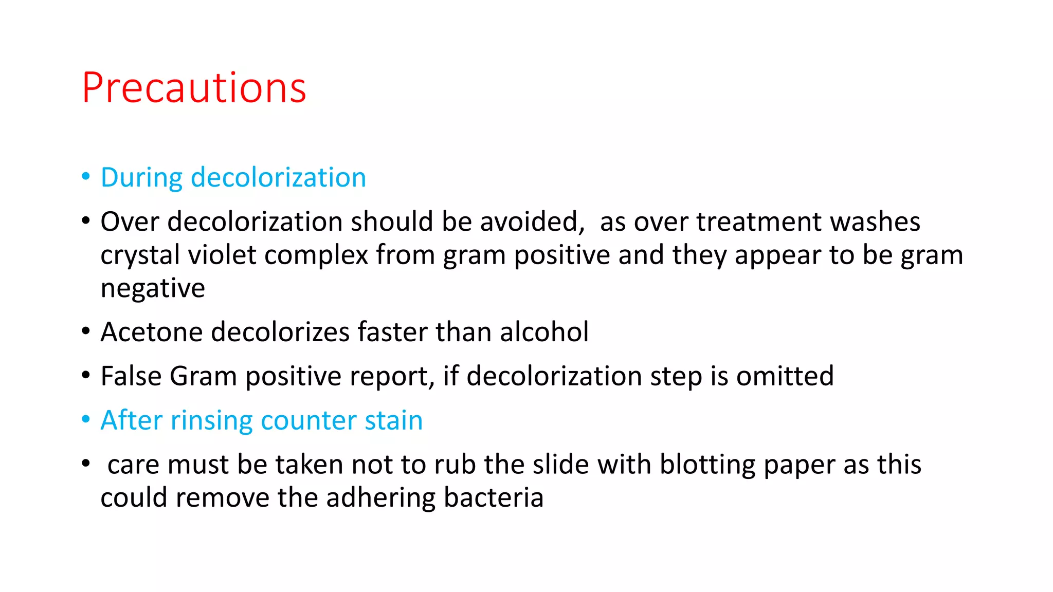 Gram staining Gram positive and gram negative bacteria can be ...