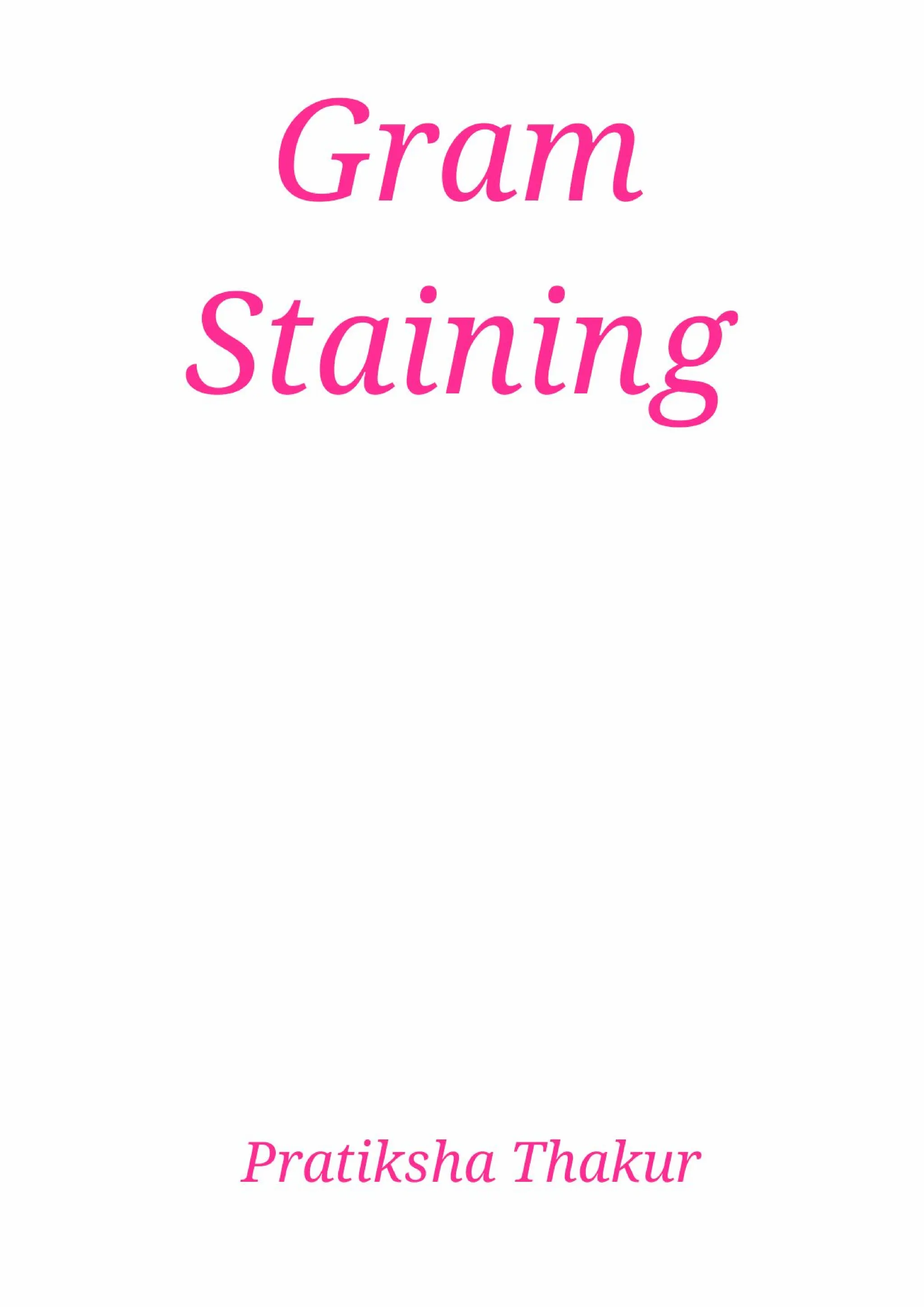 Gram Staining | PDF
