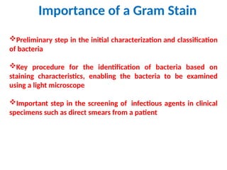 Gram staining Preliminary tool to diagnosing bacterial disease | PPTX